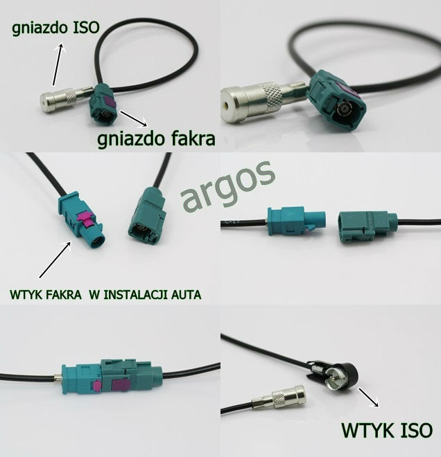 Adapter antenowy Fakra gniazdo ISO gn. VW SKODA w GDAŃSK - Allegro.pl