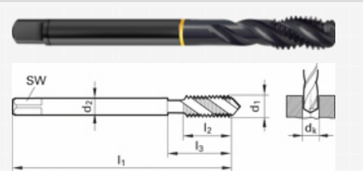 M12x1,25 R40 SKRĘTNY GWINTOWNIK MASZYNOWY GUHRING - porównaj ceny - Allegro.pl