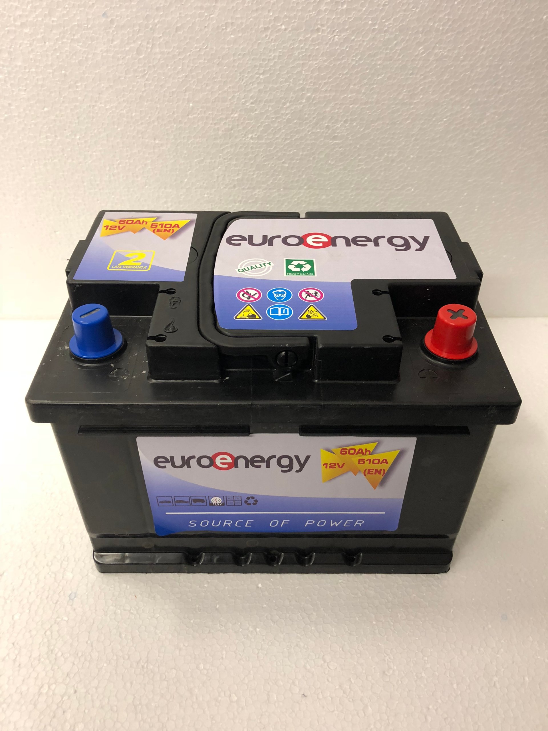 AKUMULATOR EURO ENERGY EE60 12V 60AH P+ 510A EE60 za 285 zł z Września ...