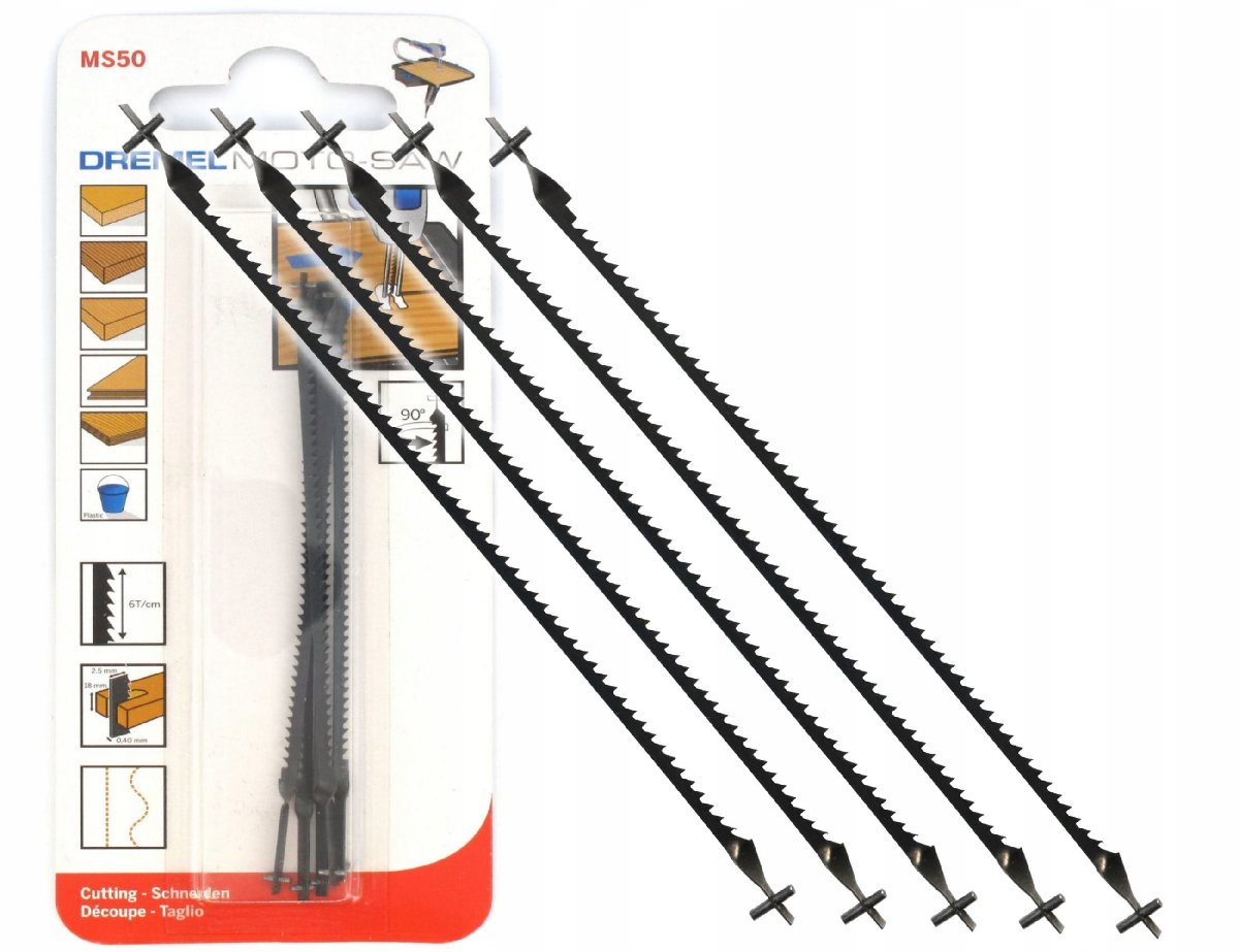 BRZESZCZOT DO DREWNA MOTO SAW MS50 DREMEL 5 sztuk (8710364062812 ...