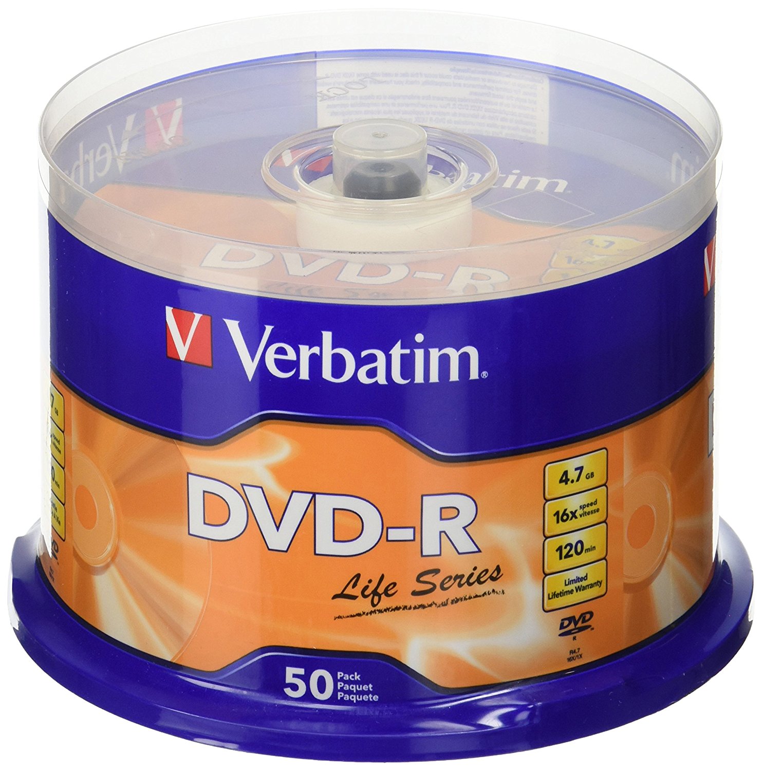 Płyty VERBATIM DVD-R 16x 4.7GB Srebrne mat 50 szt. - Sklep, Opinie, Cena w Allegro