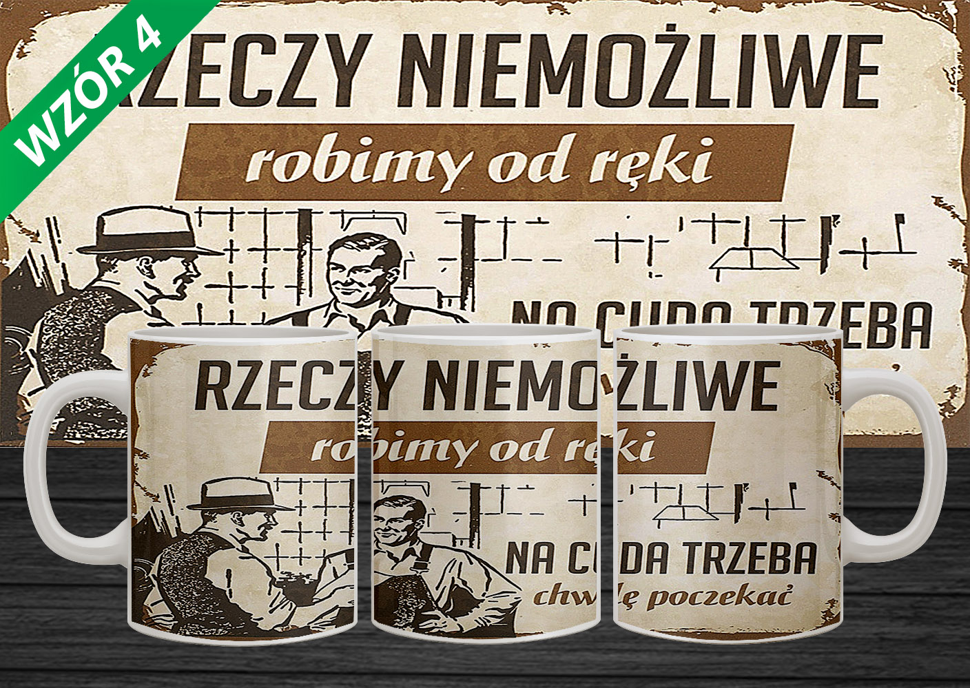 KUBEK PRL ZAKŁAD PRACY TWOIM DRUGIM DOMEM 330ml 7015583003 - Allegro.pl
