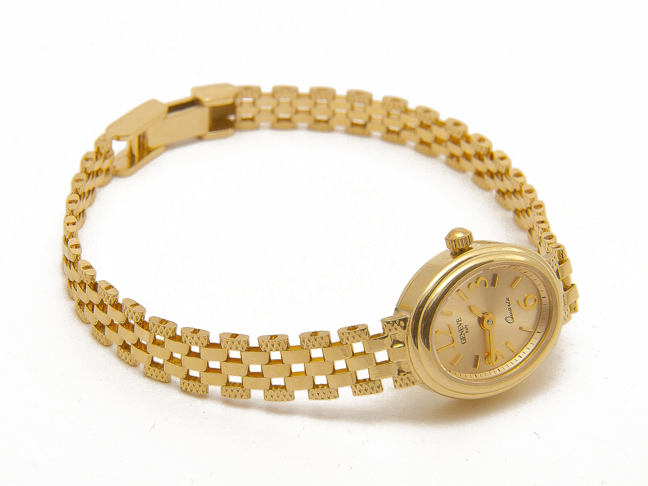 Złoty zegarek damski GENEVE Italy 585 14K - 7115002147 - oficjalne ...