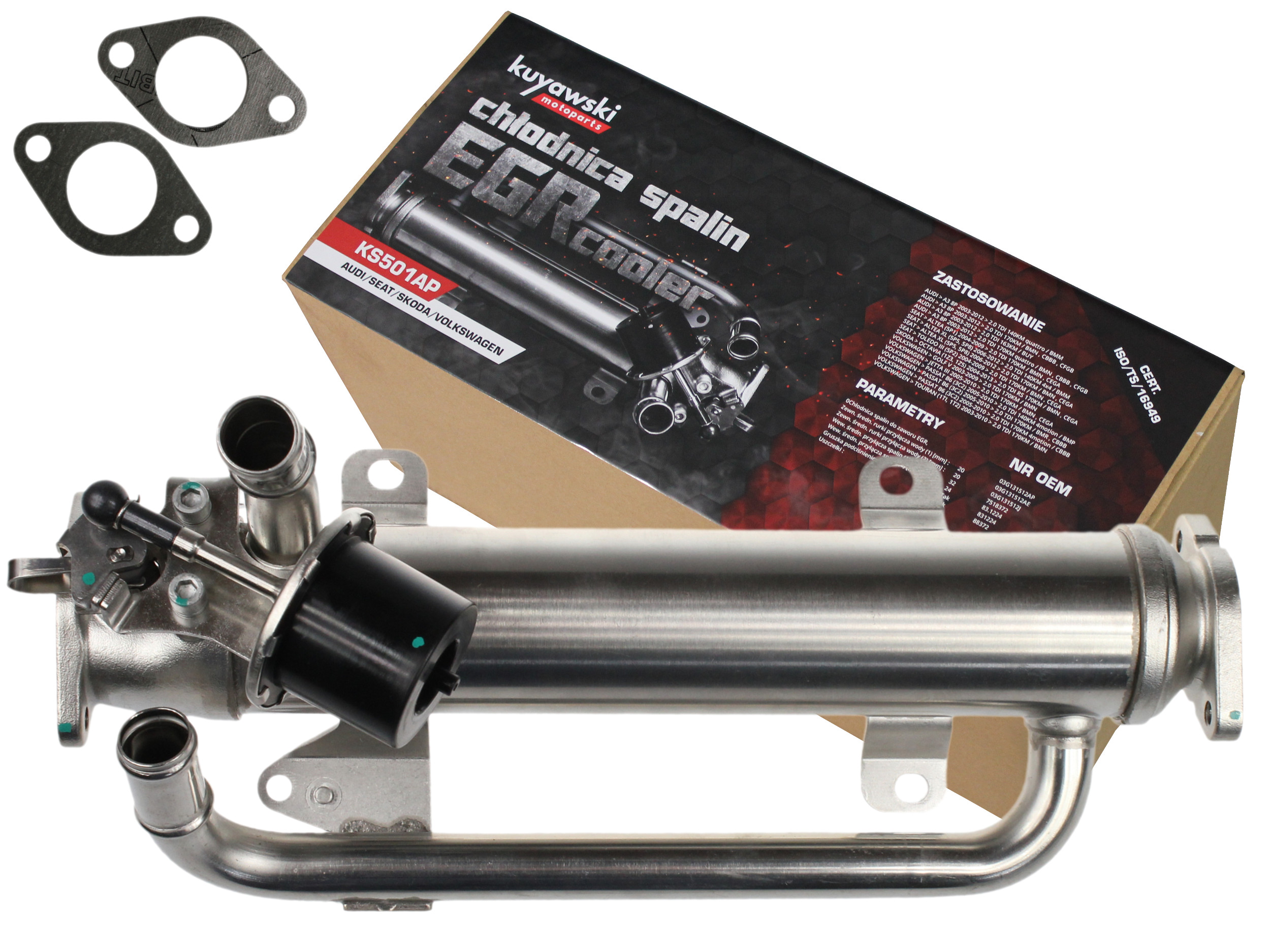 CHŁODNICA SPALIN EGR VW PASSAT B6 2.0 TDI 140 170 - 7594515282 - oficjalne archiwum allegro