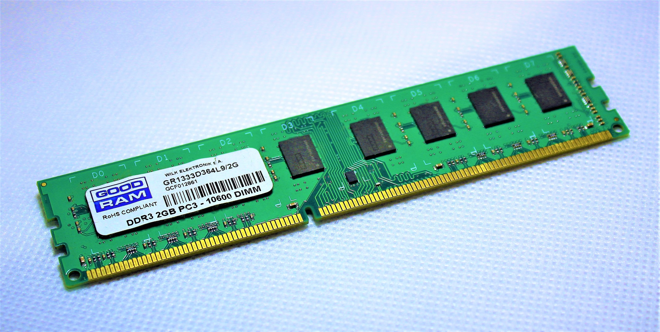 Pamięć Ram GoodRam DDR3 2GB GR1333D364L9/2G - 7353533678 - oficjalne ...