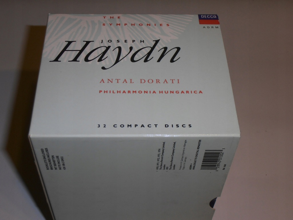 HAYDN Complete Symphonies DORATI 32 CD 91'DECCA - 7457247589 ... HAYDN Complete Symphonies DORATI 32 CD 91'DECCA - 7457247589 ...