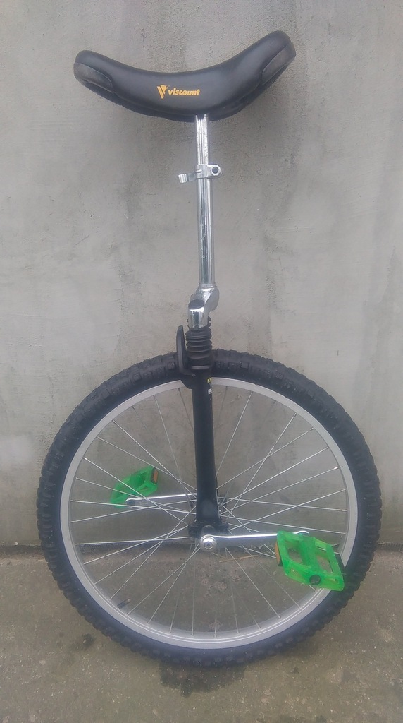 DUŻY monocykl rower jednokołowy amortyzator 24cale - 7229726029 ...