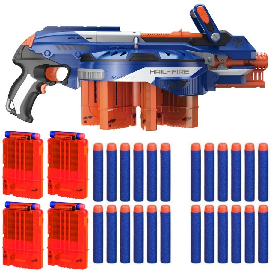 NERF HAIL-FIRE 98952 4 MAGAZYNKI 24 NABOJE - 6981866680 - oficjalne ...