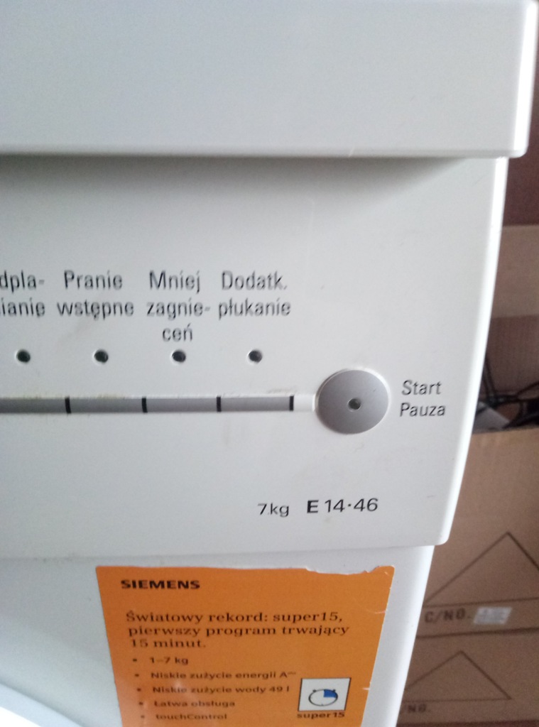 Pralka Siemens e14-46 WLM40 WM1414E46 - 7133153826 - oficjalne archiwum Allegro