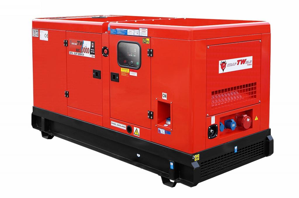 AGREGAT GENERATOR PRĄDU WYCISZONY 60 KVA PRZYCZEPA - 7100598288 - oficjalne archiwum Allegro