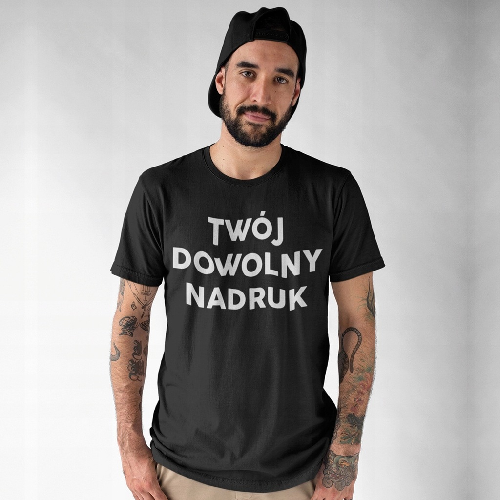 Koszulka T-shirt z Twoim dowolnym nadrukiem 190g ! - 7524235236 - oficjalne archiwum Allegro