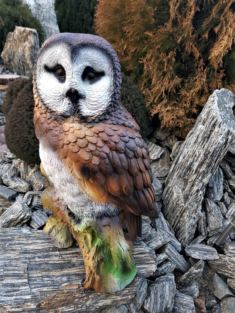 FIGURKA OGRODOWA - DUŻA BRĄZOWA SOWA model A - 7306310722 - oficjalne ...