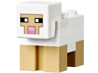 LEGO MINECRAFT FIGURKA OWCA OWIECZKA BIAŁA / NOWA - 7133551997 ...