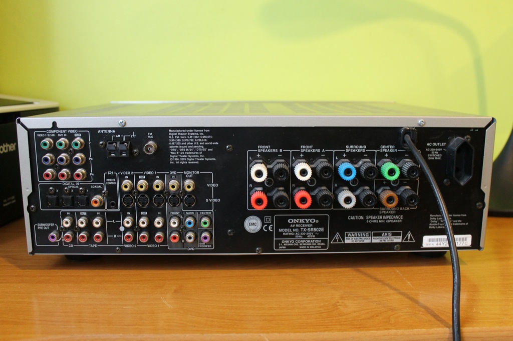 Amplituner 6.1 Onkyo TX-NR 502 E uszkodzony - 7117026526 - oficjalne archiwum Allegro