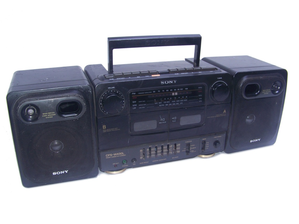 RADIOMAGNETOFON SONY CFS- W430L SPRAWNY - 7313649086 - oficjalne ...