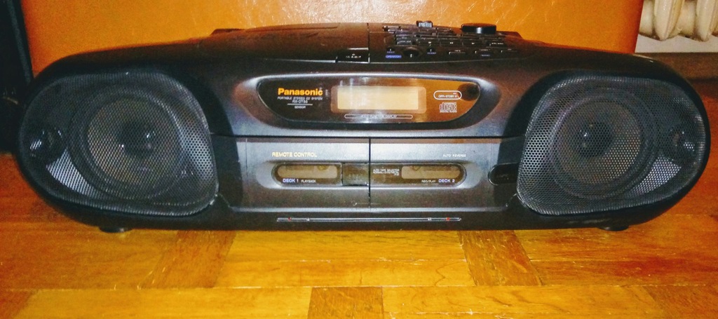 PANASONIC RX-DT55 mocny boombox z CD '90 JAPAN - 7186142373 - oficjalne ...