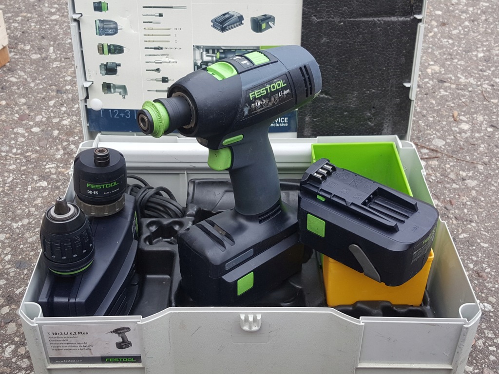 FESTOOL Wkretarka T 18+3 aku 4.2Ah ŁadnA !!! - 7649254220 - oficjalne ...