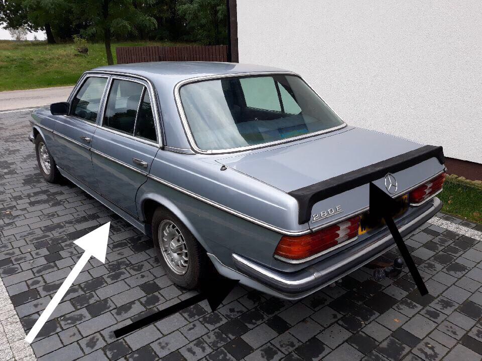 Mercedes w123 spoiler rear front amg zender - 7154398341 - oficjalne ...