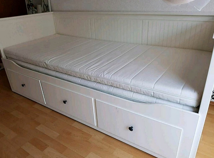 Łóżko HEMNES Ikea wysuwane białe, TRANSPORT PL - 7493143943 - oficjalne ...