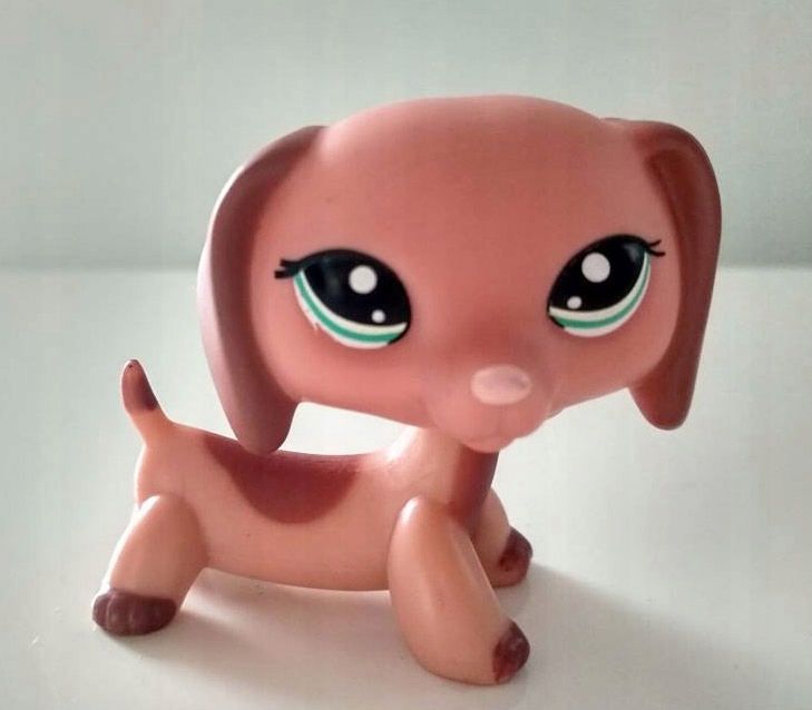 Littlest Pet Shop jamnik #2046 unikat LPS z Polski - 7446870235 ...