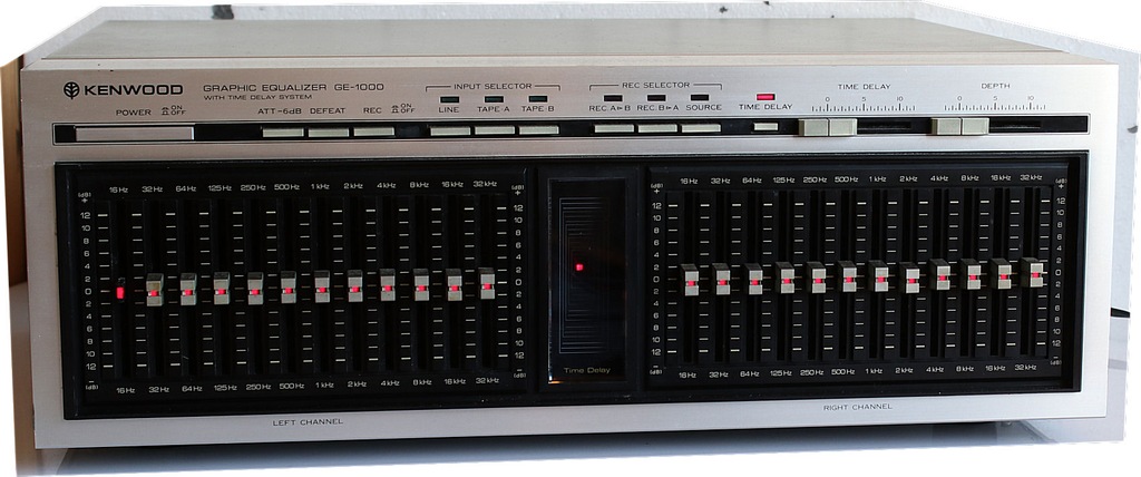 KENWOOD GE-1000 Graphic Equalizer Silver/ Gwar. - 7198480978 ...