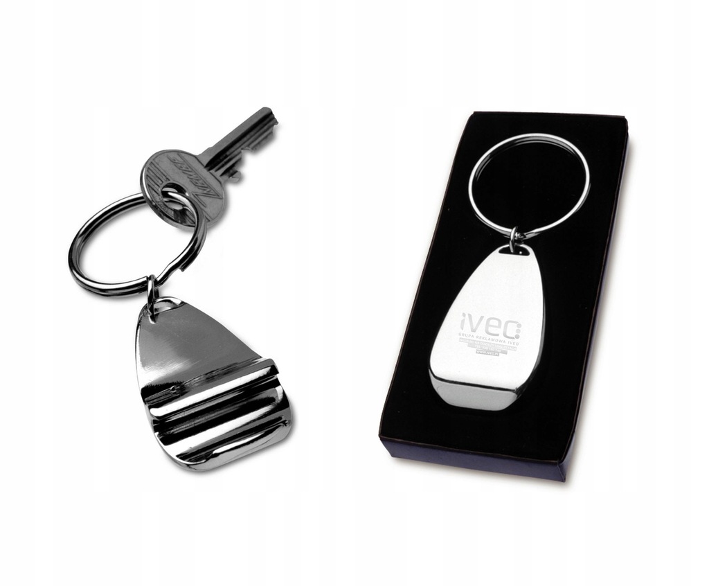 100 x Brelok otwieracz z grawerem LOGO premium - 6995363212 - oficjalne archiwum Allegro