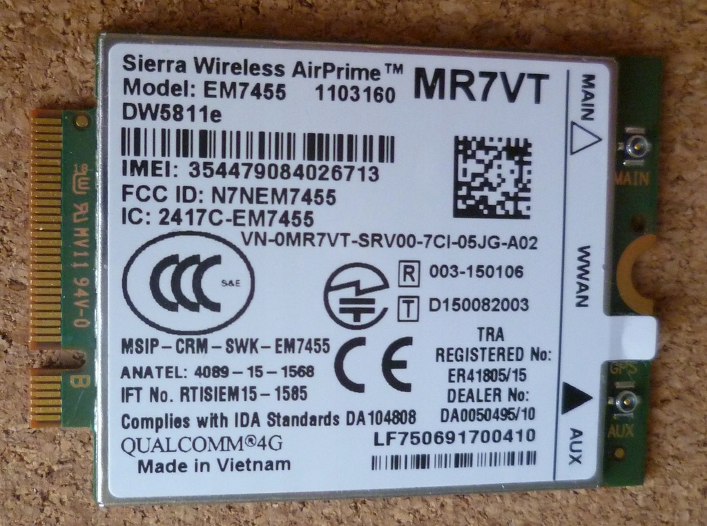 Modem Dell LTE 4G HSPA+ WWAN DW5811e NOWY GWAR - 7522179077 - oficjalne ...