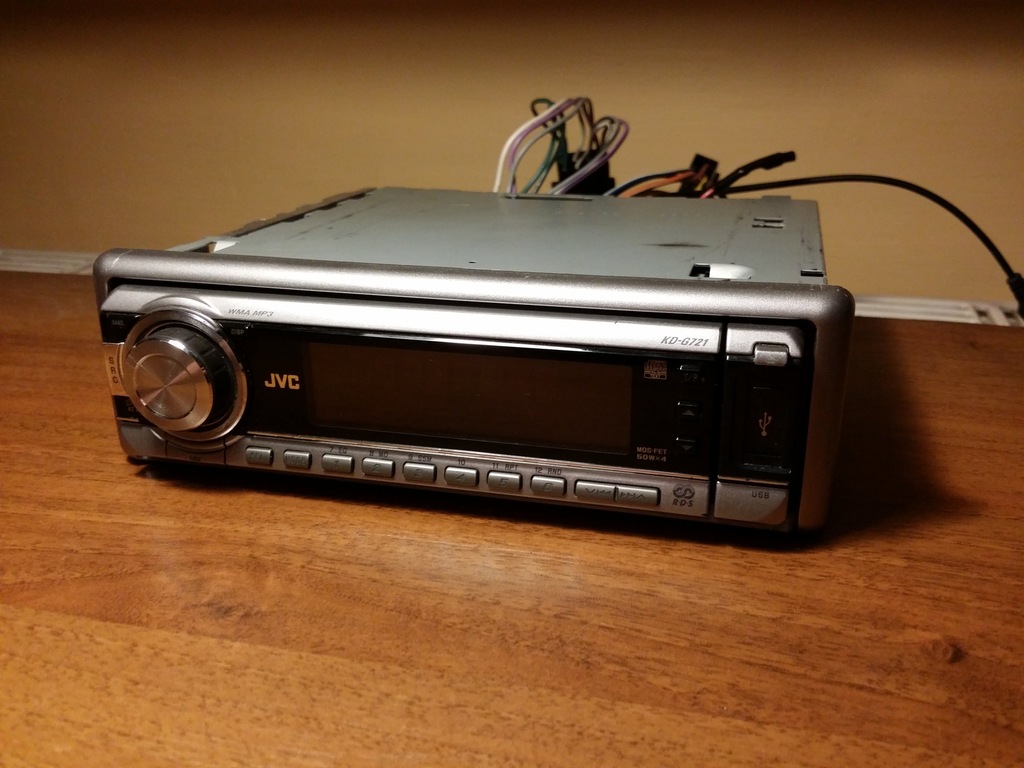RADIO SAMOCHODOWE JVC KD-G721 CD MP3 USB - 7191183638 - oficjalne archiwum Allegro