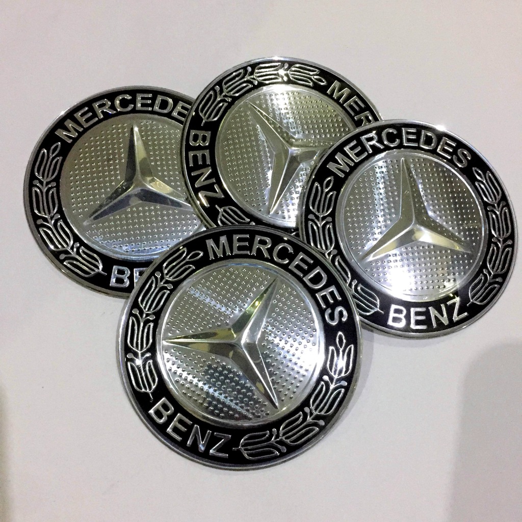 emblemat NAKLEJKA NA DEKIELKI 64 65MM MERCEDES - 7311790663 - oficjalne archiwum Allegro