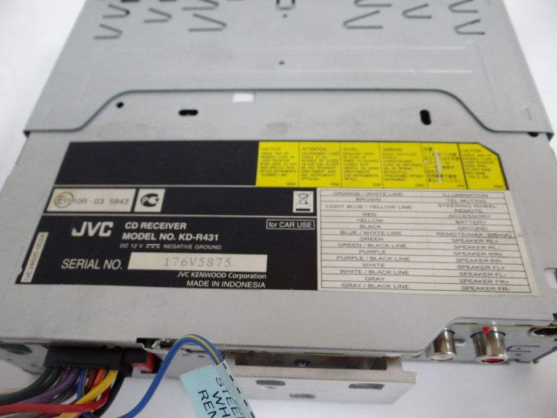 RADIO JVC KD-R431 USB, AUX +KOSTKI - 7310592080 - oficjalne archiwum Allegro