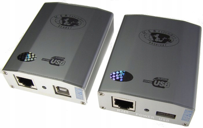 USB Przedłużacz Extender 100m Kabel UTP Skrętka - 7478759974 ...