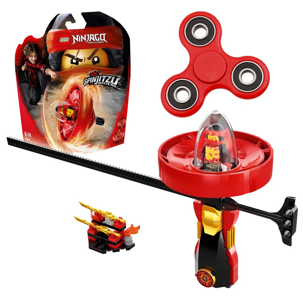 LEGO NINJAGO 70633 KAI MISTRZ SPINJITZU + SPINNER - 7129844868 ...