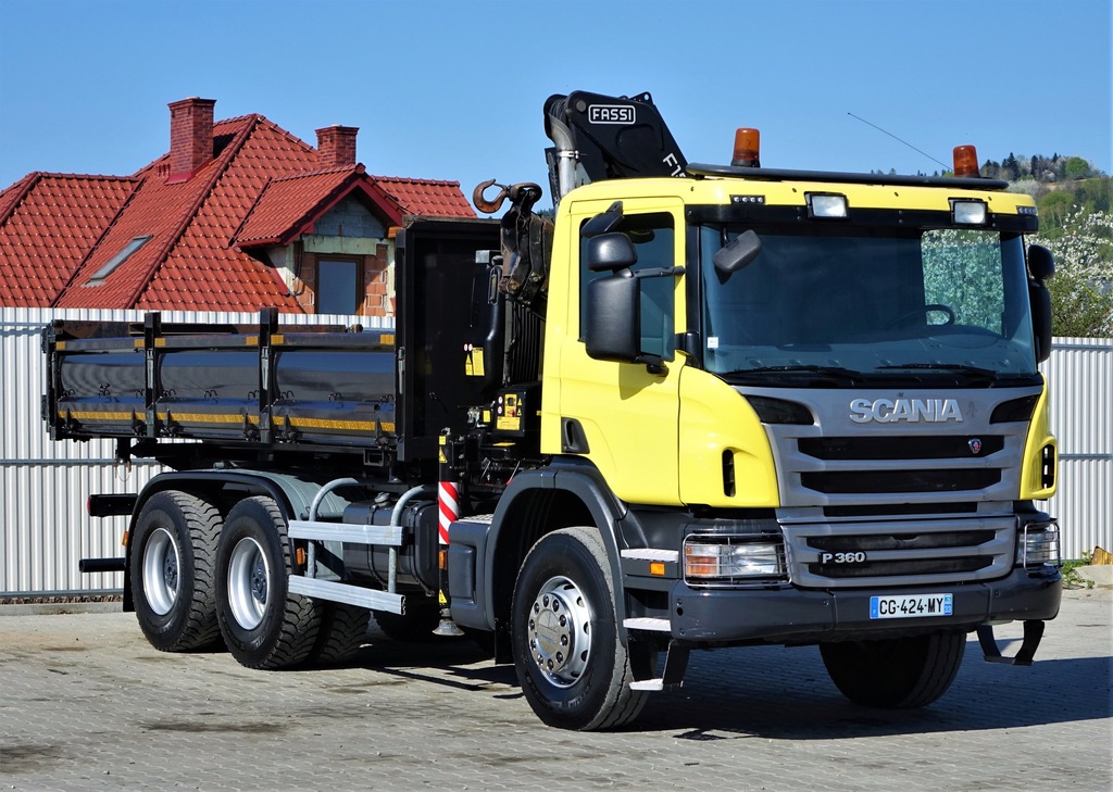 Scania P360 Wywrotka 3-Stronna + HDS / 6x4 !!! - 7462470282 - oficjalne ...