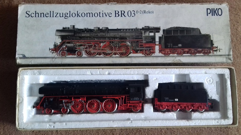 lokomotywa piko BR03 parowóz piko br 03 sprawny - 7434217721 ...