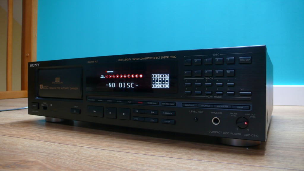 SONY CDP-C910 + 4 x MAGAZYNEK 10CD PILOT - 7755206236 - oficjalne ...