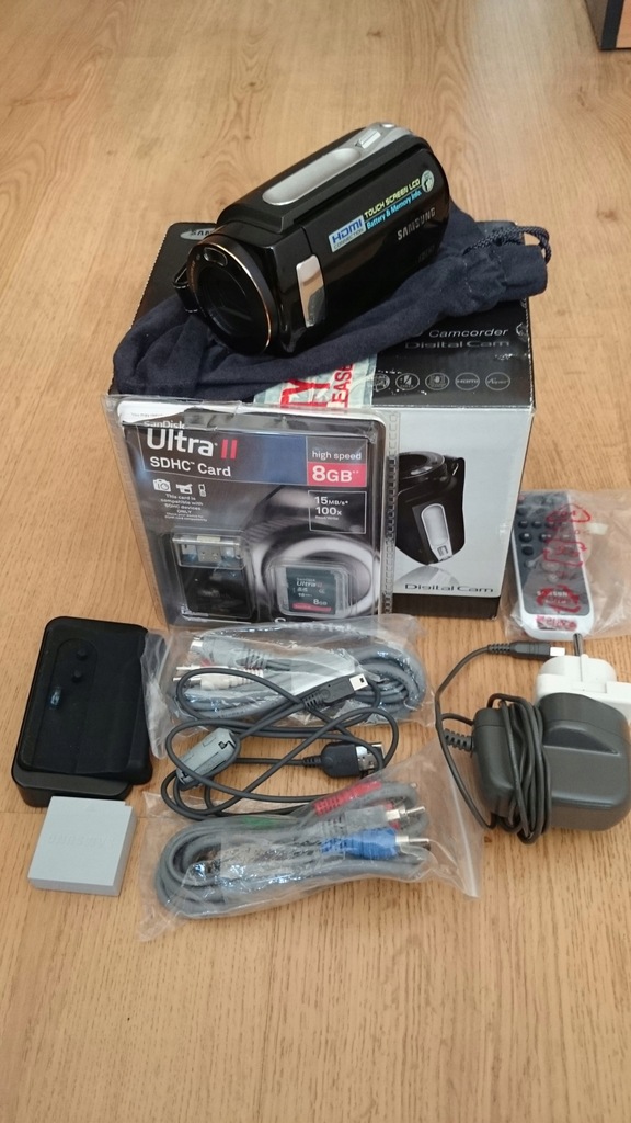 KAMERA SAMSUNG VP-HMX10 PAL PEŁEN KOMPLET *** - 7582076037 - oficjalne ...