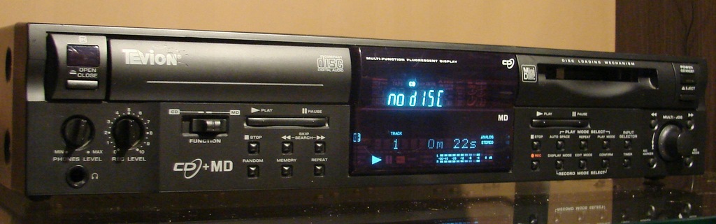 TEVION MD8964 MiniDisc MD + Odtwarzacz CD - COMBO - 7546442287 ...