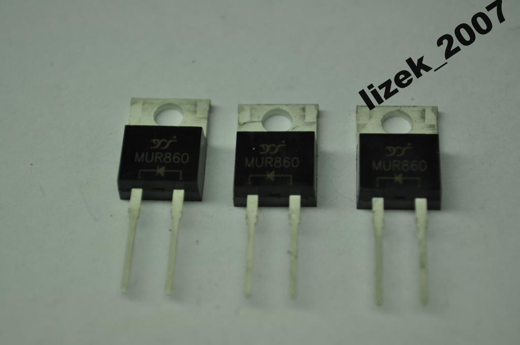 DIODA IMPULSOWA MUR860 ORYGINALNY NOWY - 7247588896 - oficjalne ...
