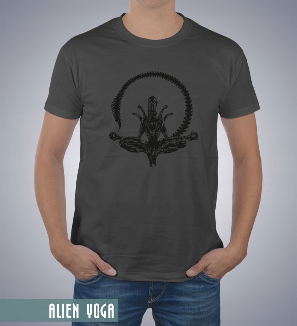 ALIEN YOGA koszulki filmowe xenomorph L - 6906687794 - oficjalne ...