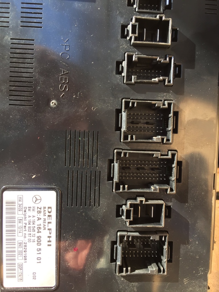 STEROWNIK MODUŁ SAM MERCEDES A1649005101 ML R GL - 7366089551 ...