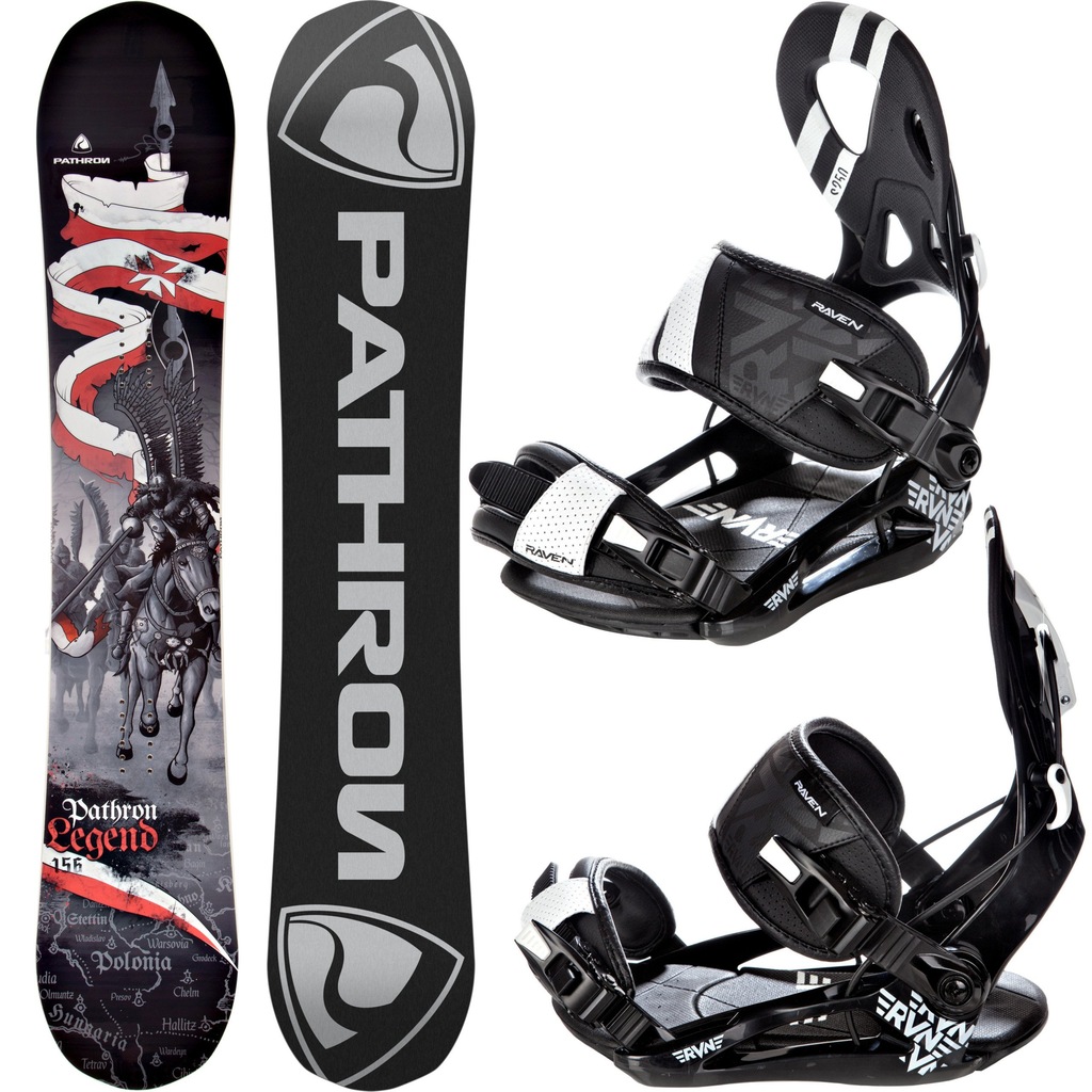 Snowboard Pathron Legend 162cm MWide 2018+Wiązania - 6986819637 ...