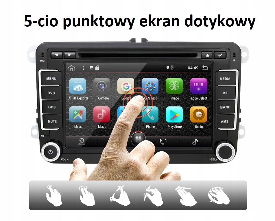 NAWIGACJA 2DIN RADIO VW PASSAT B6 B7 GOLF 5 V 6 VI - 7544210674 - oficjalne archiwum Allegro