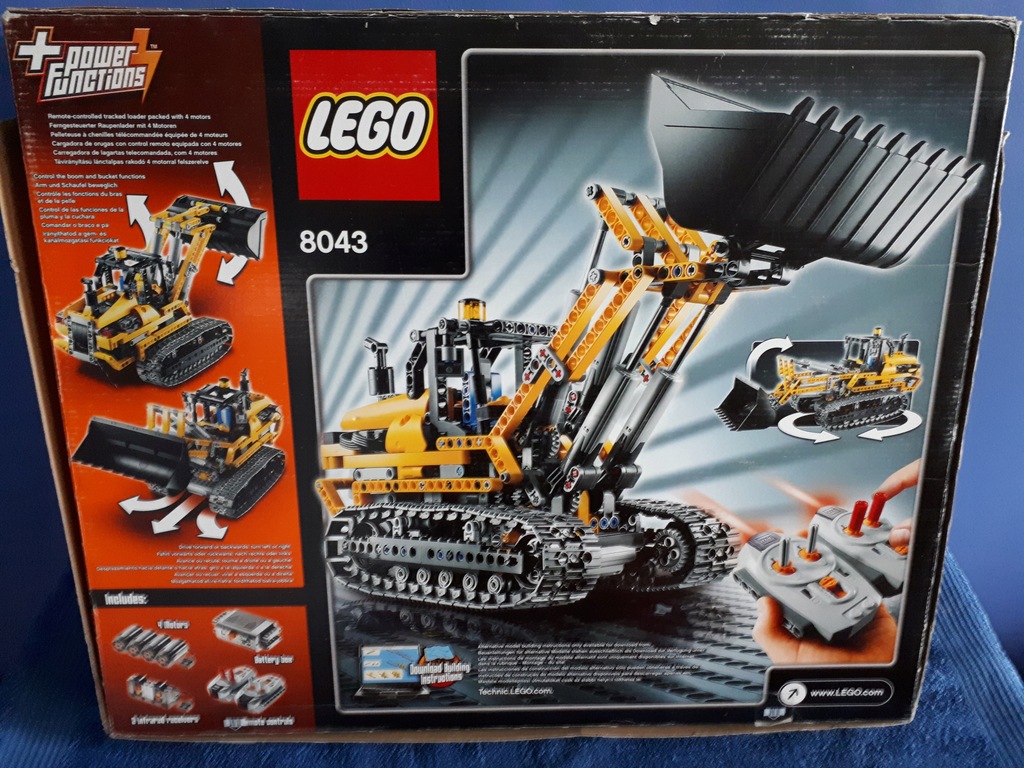 Lego technic 8043 zmotoryzowana koparka na pilota - 7723815000 ...