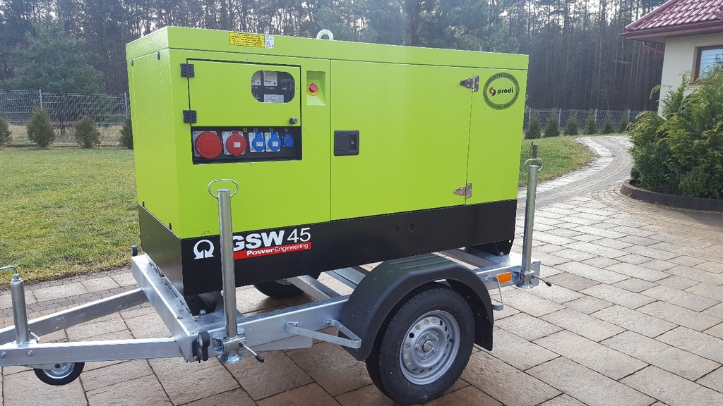 Agregat prądotwórczy PRAMAC GSW 45 kVA kW 40 50 60 - 7120953453 ...