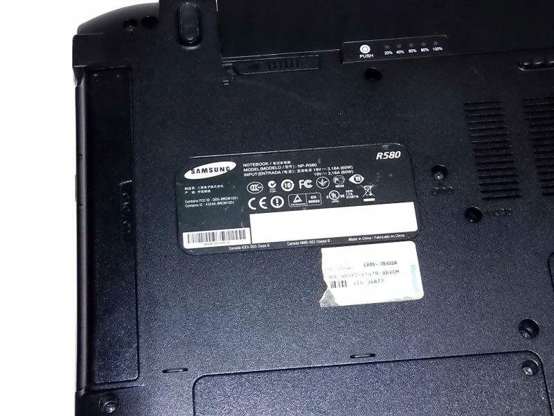 LAPTOP SAMSUNG NP-R580 I3-M370 4GB/RAM 128GB/SSD - 7645632138 ...