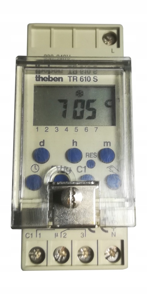 Programator czasowy Theben Tr 610 S Wyłącznik 16A - 7773556235 ...