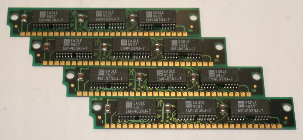 4MB RAM SIMM 30pin / 4x 1MB 70ns / EAGLE LITE-ON - 7571302502 ...