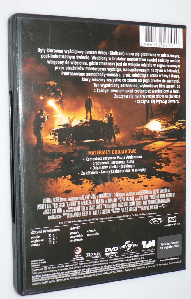 DVD - DEATH RACE: WYŚCIG ŚMIERCI (2008) - lektor - 6868021760 ... DVD - DEATH RACE: WYŚCIG ŚMIERCI (2008) - lektor - 6868021760 ...