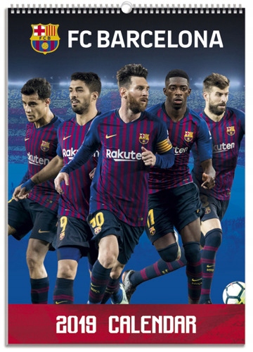 kalendarz ścienny 2019 FC Barcelona A3 - 7707855123 - oficjalne archiwum Allegro