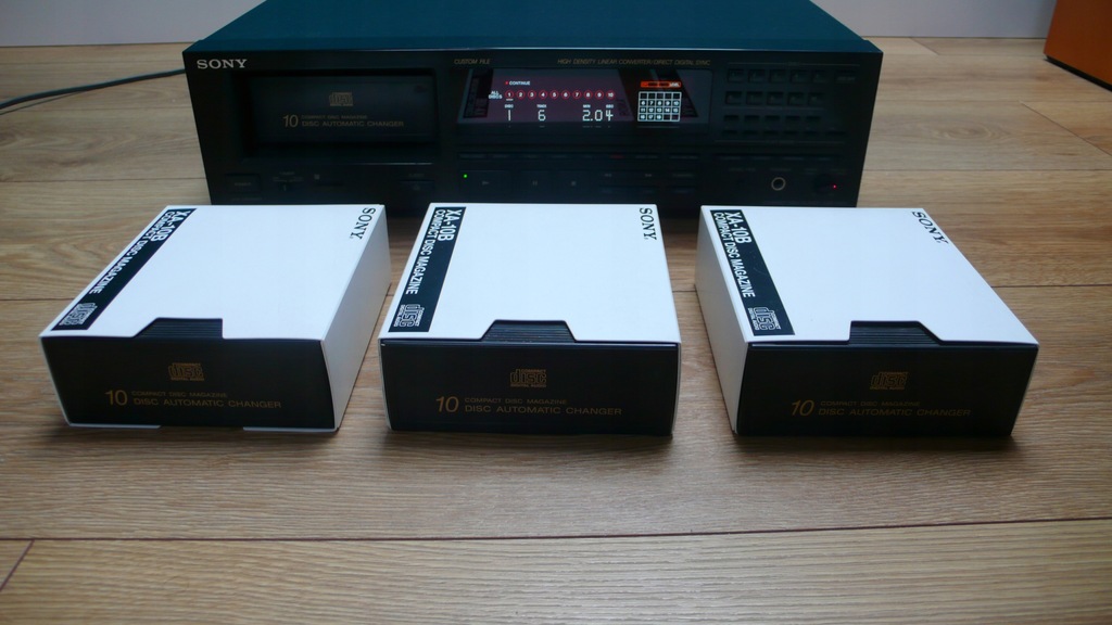 SONY CDP-C910 + 4 x MAGAZYNEK 10CD PILOT - 7755206236 - oficjalne ...
